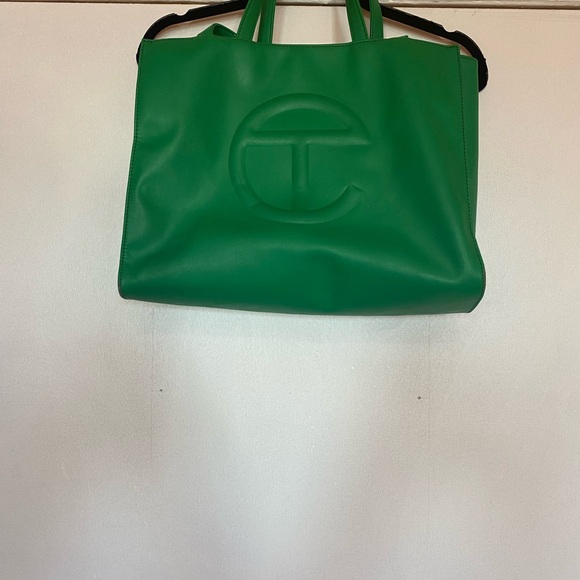 Telfar | Bags | Telfar Green Tote With Embossed Logo | Poshmark